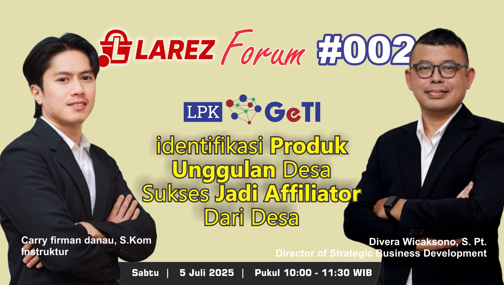 LAREZ Forum 002 | Identifikasi Produk Unggulan Desa & Sukses Jadi ...